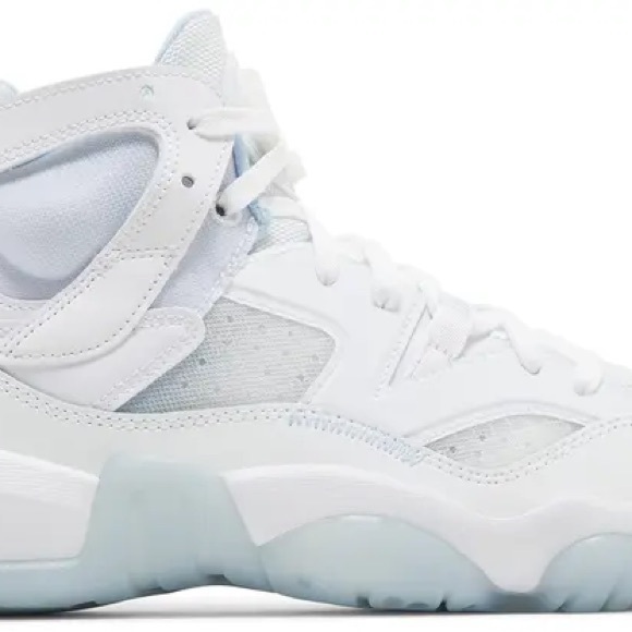 Jordan | Shoes | Jordan White And Ice Blue Athletic Shoesjumpman Two ...